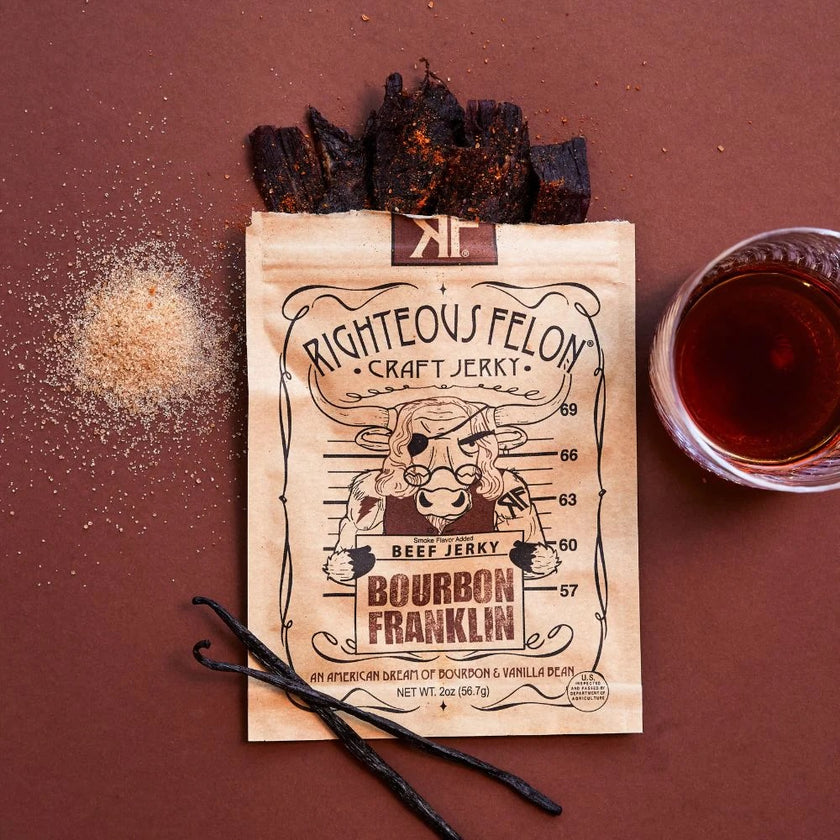 RF Beef Jerky Bourbon Franklin – Beresfords